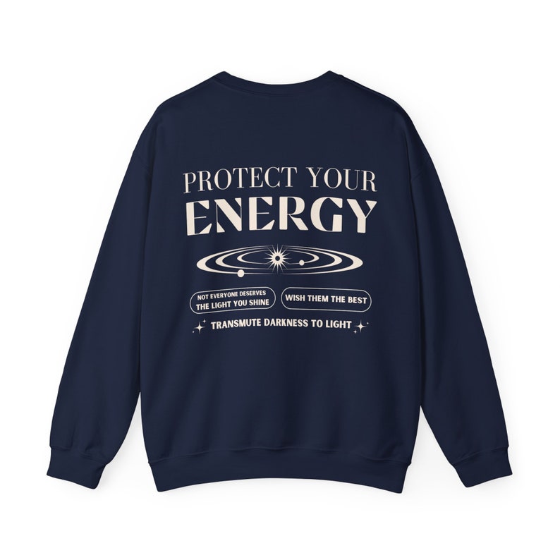 Protect Your Energy Sweatshirt, Protect Your Energy, Good Vibes, Retro ...