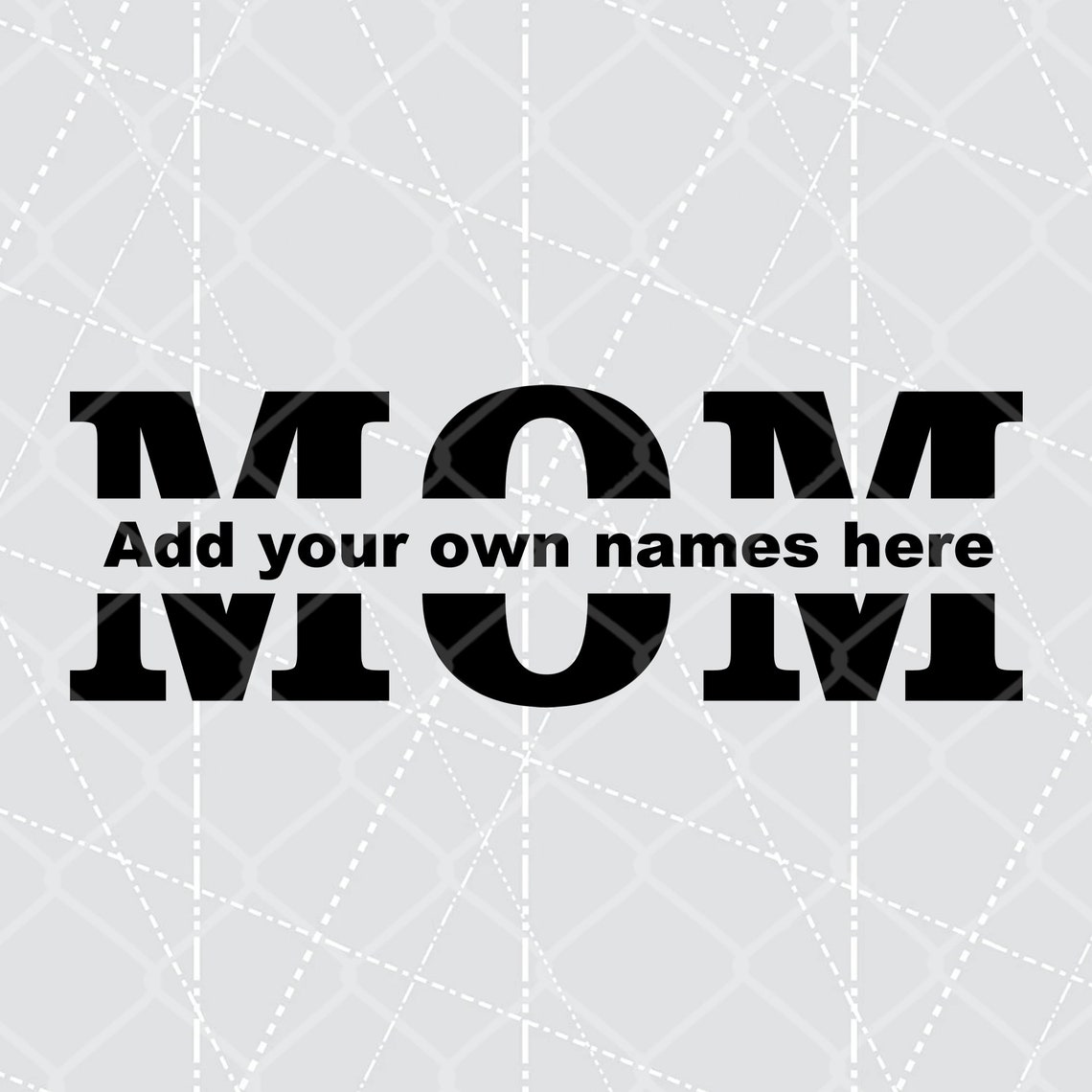 Mom Monogram, Mum Monogram, Split Monogram SVG, Png, Eps, Dxf, Pdf ...