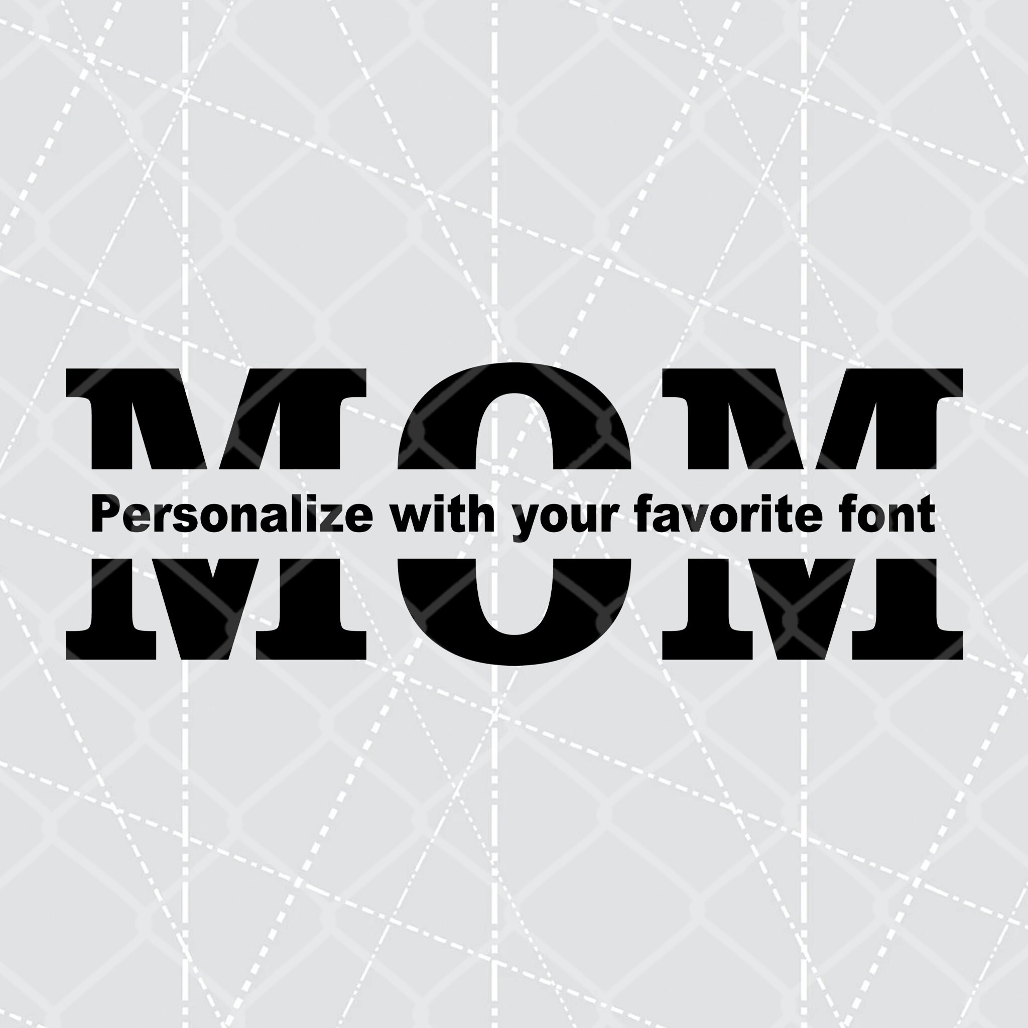 Mom Monogram, Mum Monogram, Split Monogram SVG, Png, Eps, Dxf, Pdf ...