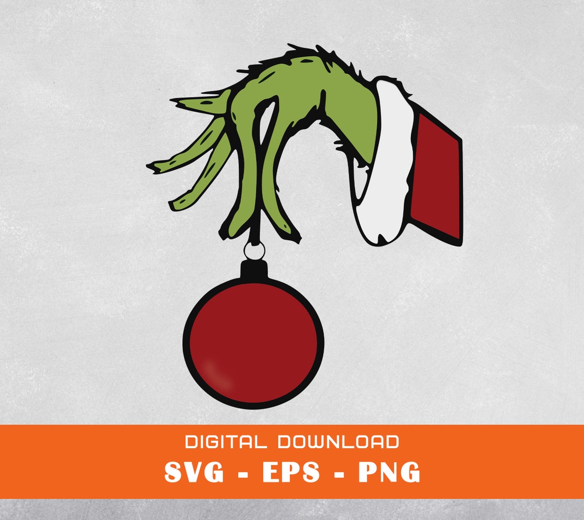Grinch Hand Svg, Grinch Svg, Vintage Grinch Svg, Old School Father ...