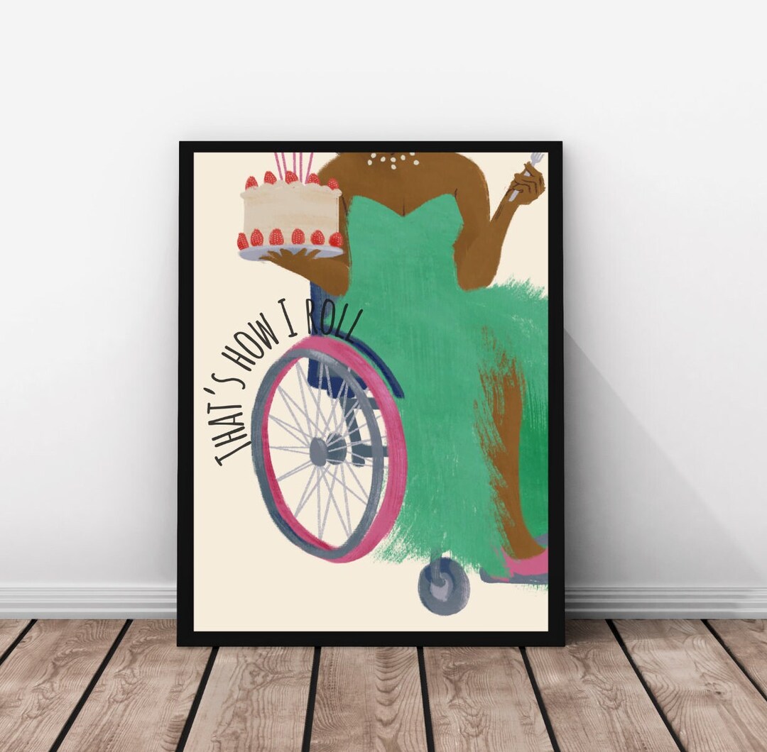 That's How I Roll Manual Wheelchair Digital Print Disability Pride Art ...