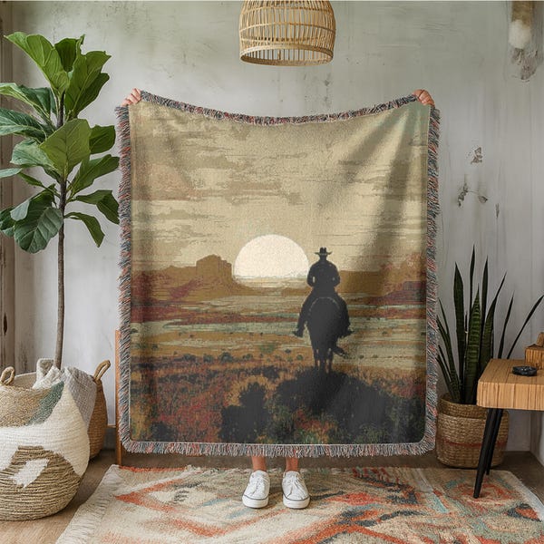 Large Western Throw - Etsy UK
