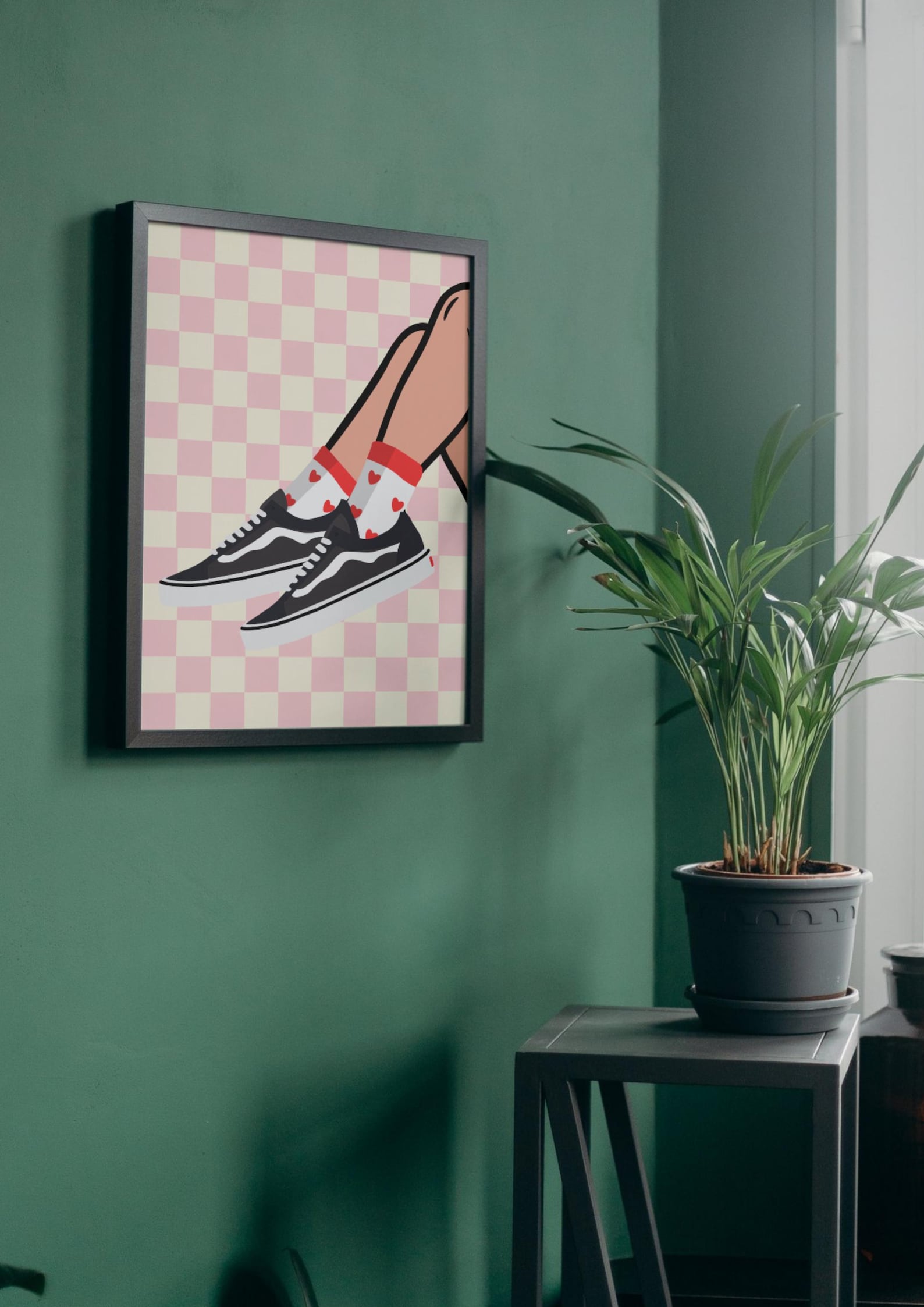 Vans Print, Skater, Sneaker, Trainer Prints, Checkerboard Wall Art ...