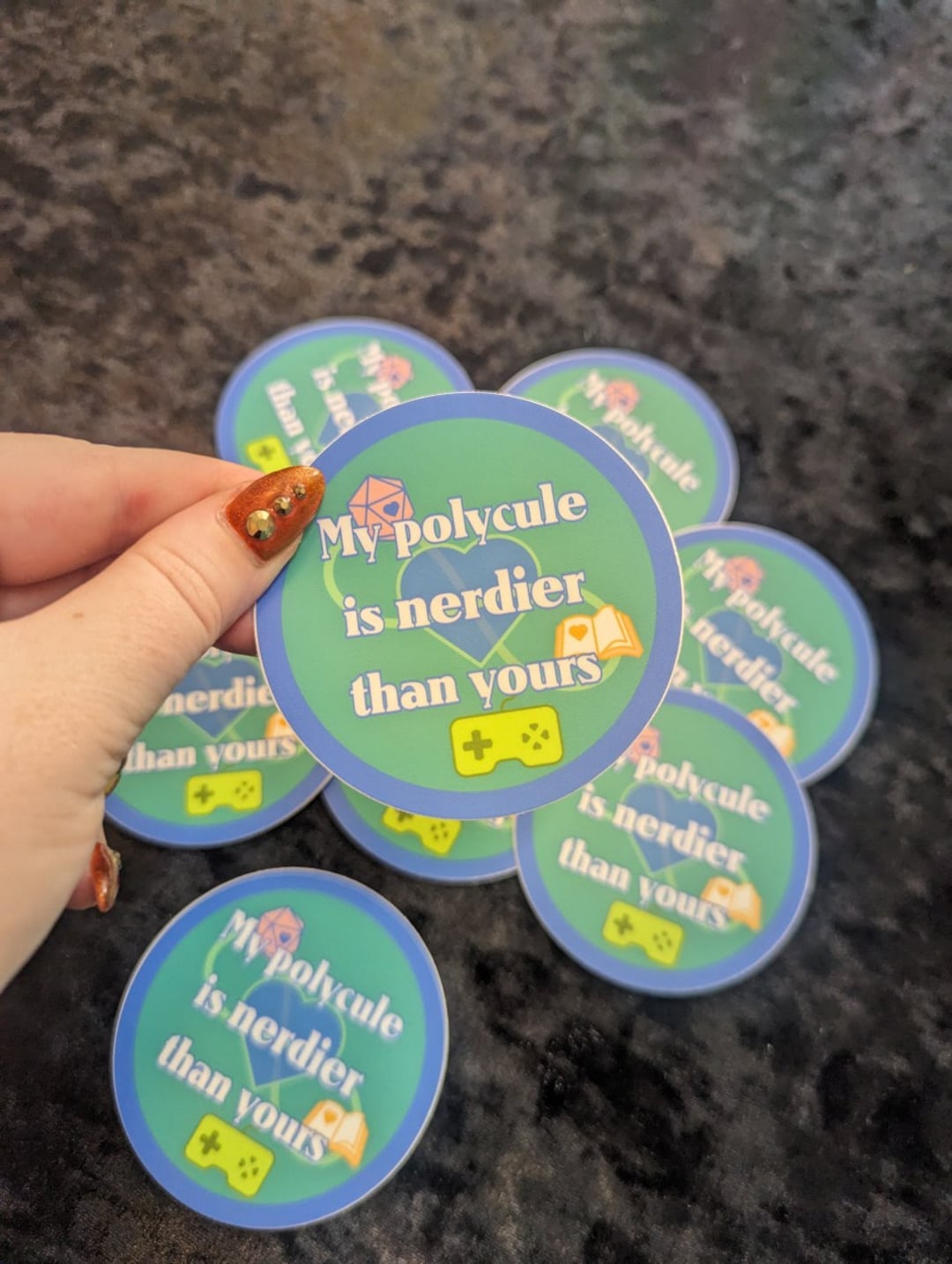 Nerdy Polycule Sticker - Etsy