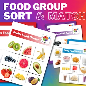 Food Group Sort & Match Activity - Etsy