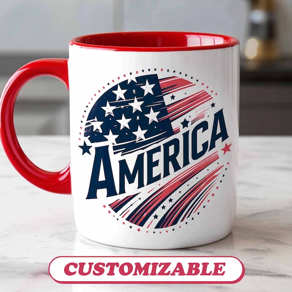 Custom 4th July Coffee Mug - Etsy