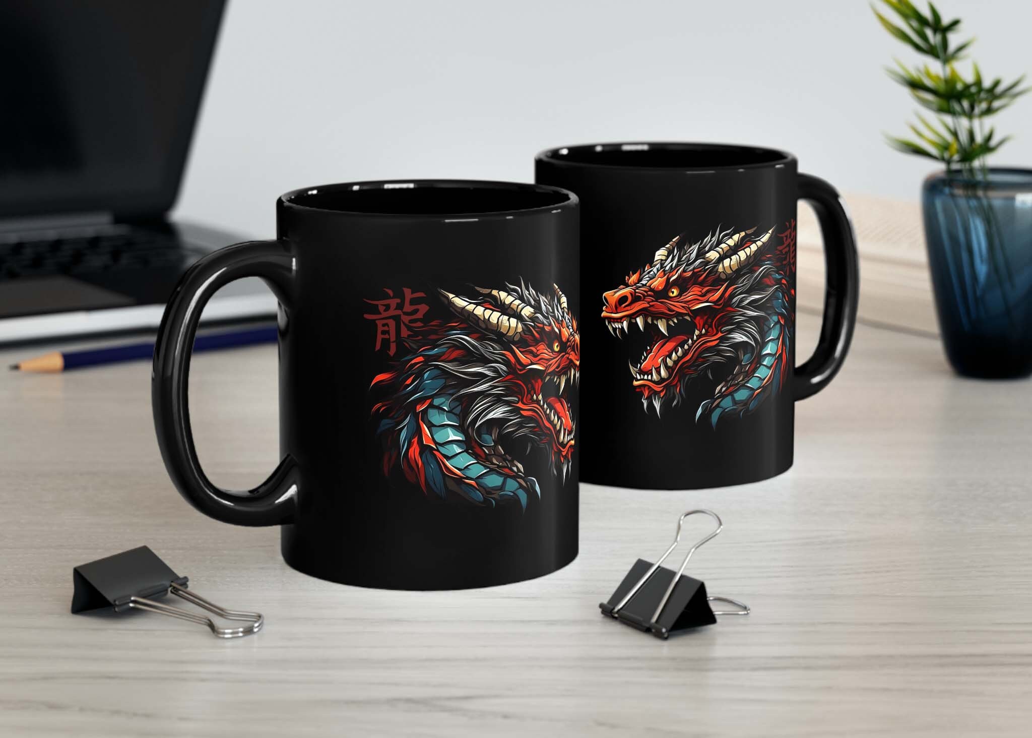Custom Mug Dragon Birthday Gift, Personalized Dragon Gift, Chinese ...