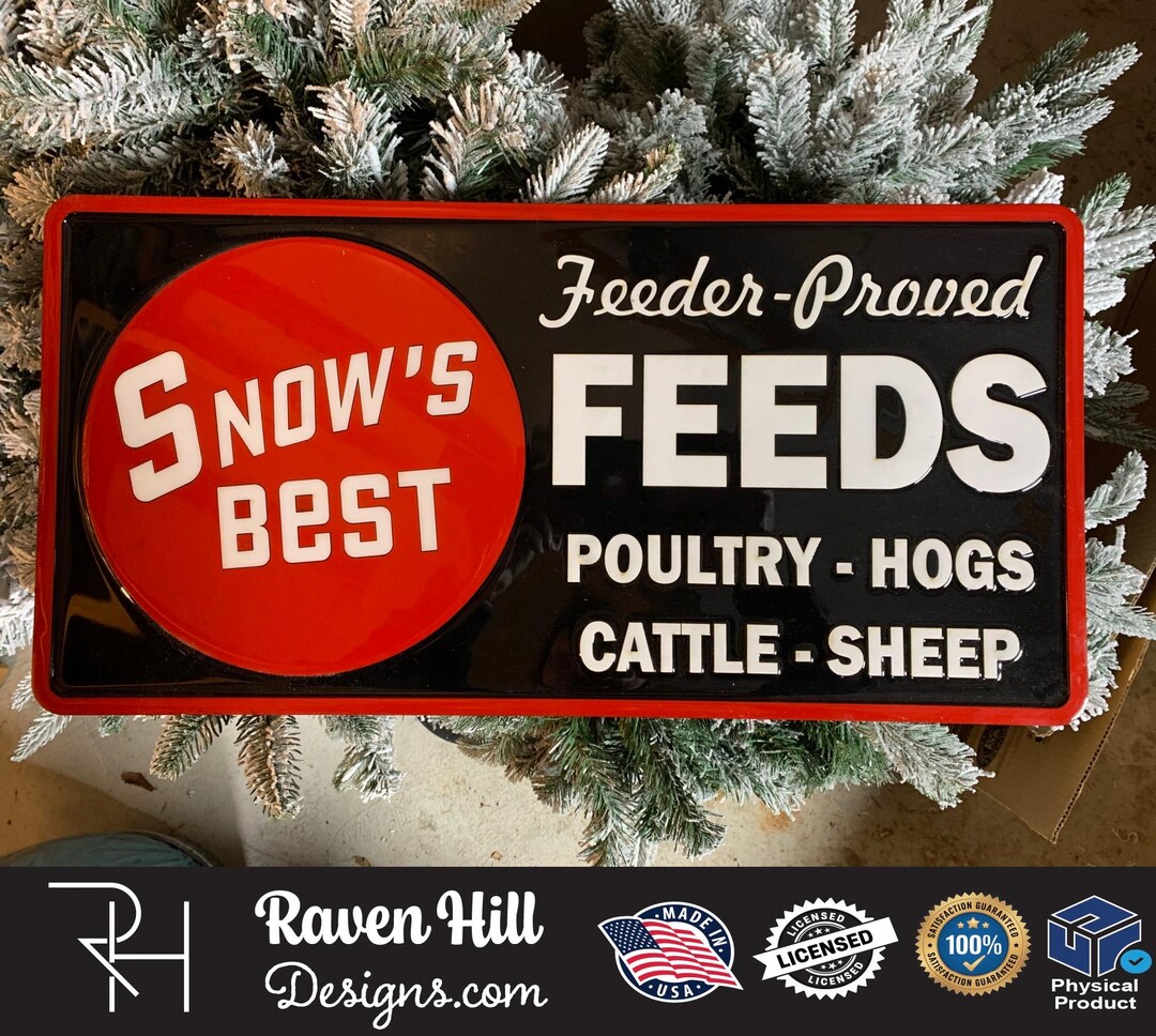 Individually Crafted Wood Farm Feed Sign | Vintage Style - Etsy