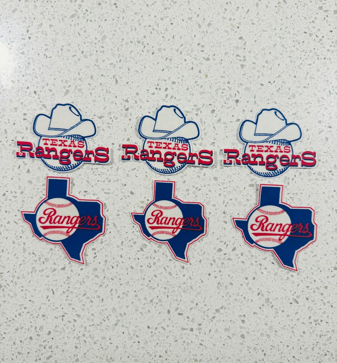 Texas Rangers MLB Team Cotton Fabric Patches Iron on Appliques - Etsy