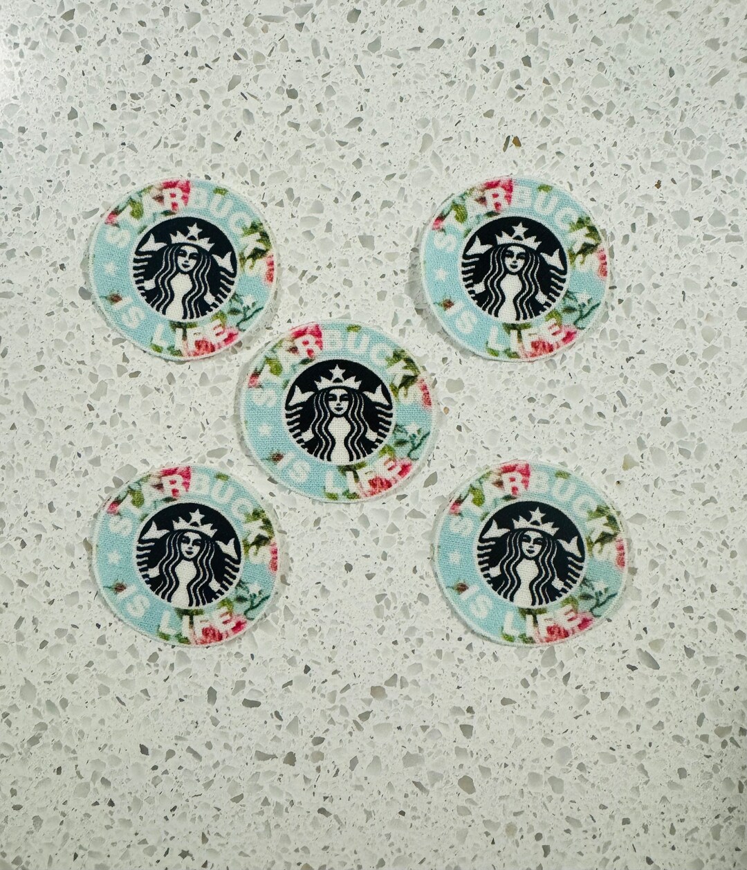 Starbucks Coffee Cotton Fabric Patches Iron on Appliques - Etsy
