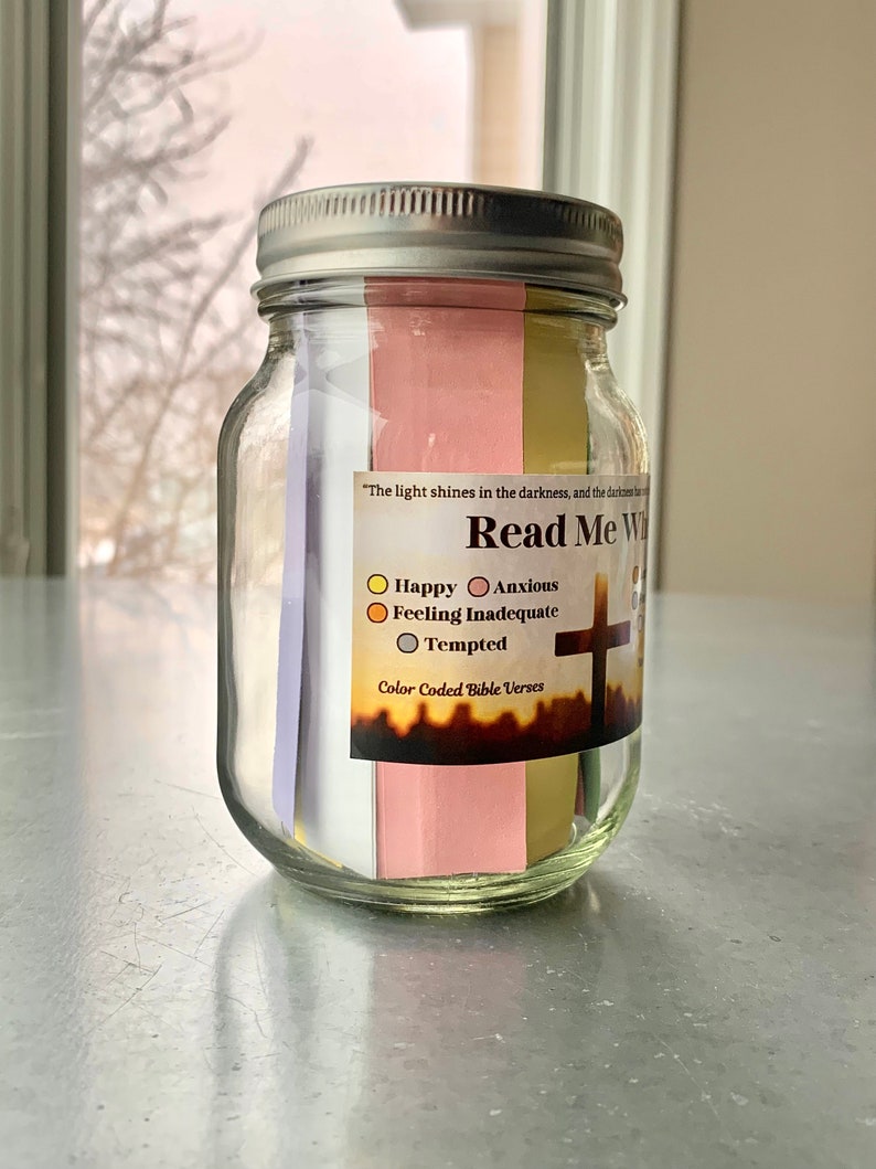 2024 Color-coded Bible Verses for Emotions and Feelings, Scripture Jar ...