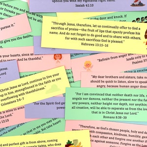 Bible Verse Jar for Kids, Plastic Scripture Jar for Feelings and ...