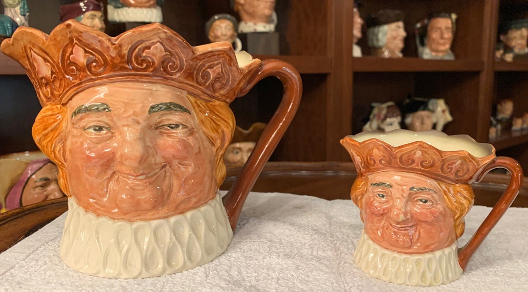 Set of 2 Old King Cole Royal Doulton Toby / Character Jugs - Etsy