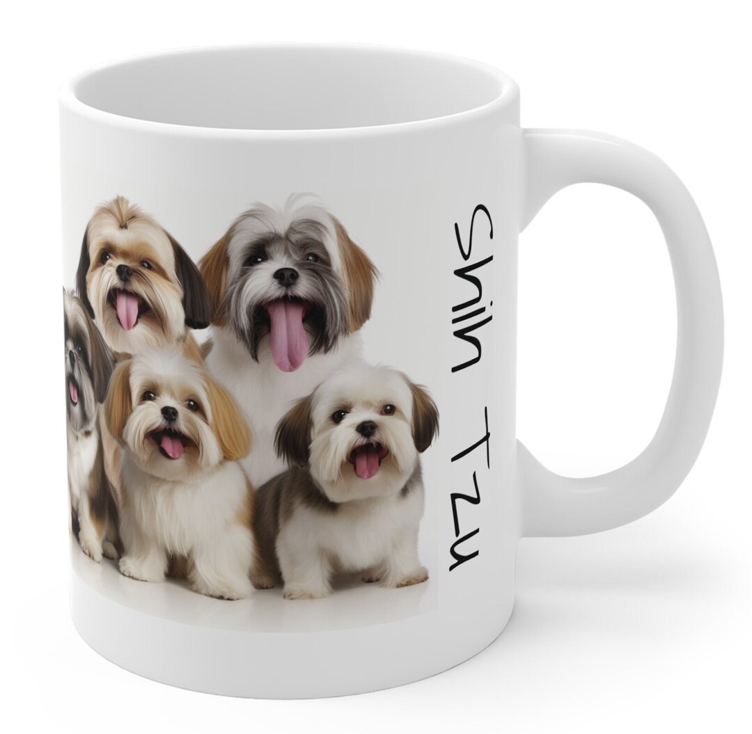 11oz, 15oz, or 20oz Coffee Mugs Shih Tzu Dog Lovers Gift Colorful ...