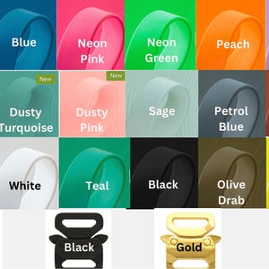 Custom Biothane Quick Release E-collar Straps 3/4” - Etsy