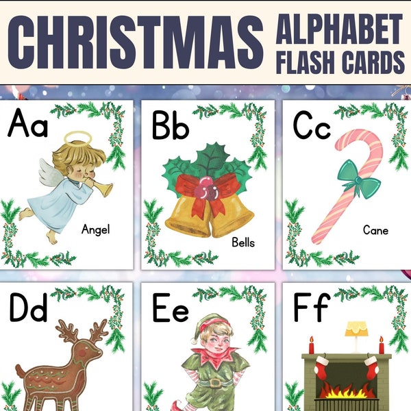 Alphabet Flashcards - Etsy