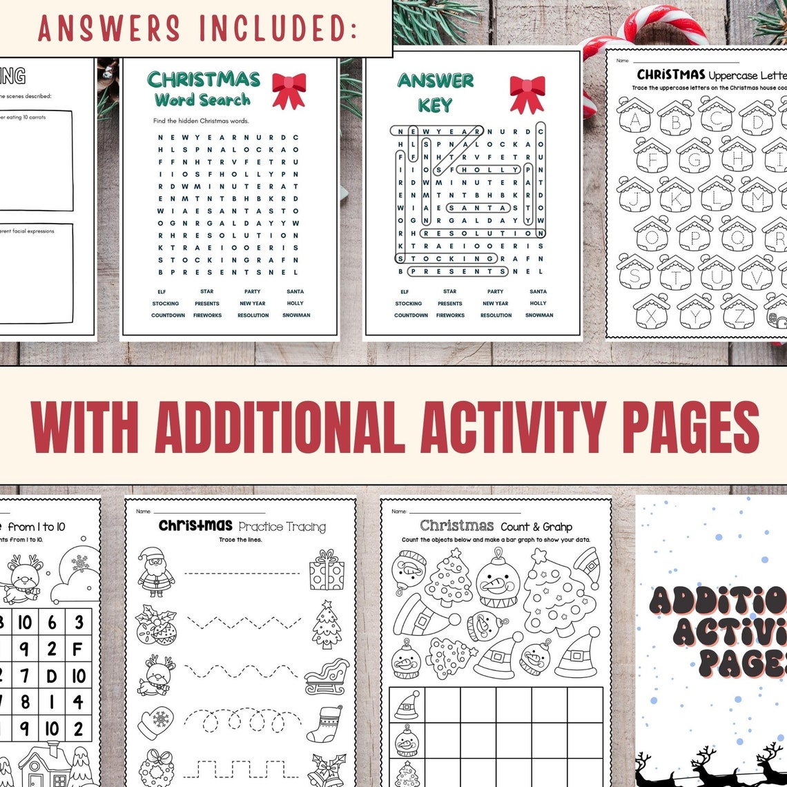 Printable Christmas Activities | Holiday Activity Pages for Kids ...