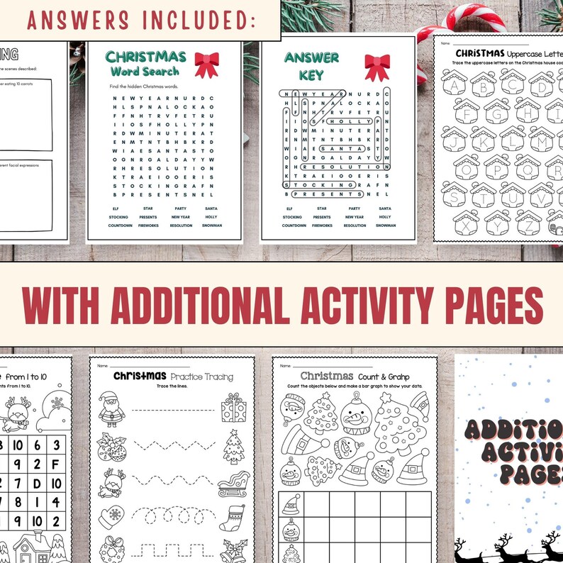 Printable Christmas Activities | Holiday Activity Pages for Kids ...
