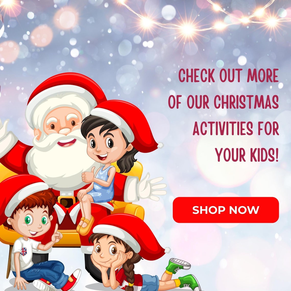 Christmas Alphabet Flashcards Printable ABC Flashcards Montessori Toys ...