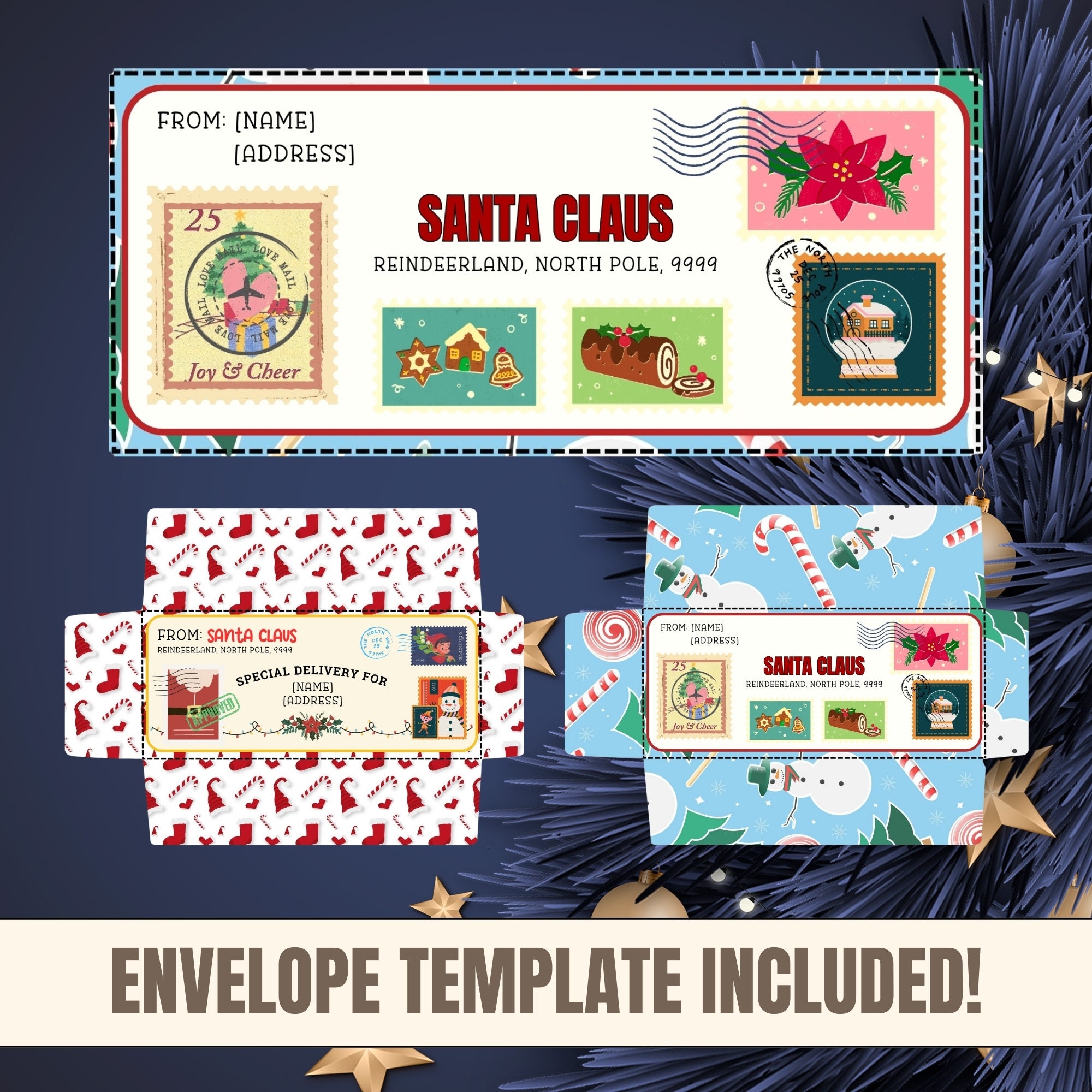Editable Letter From Santa Claus Approved Letter From Santa - Etsy