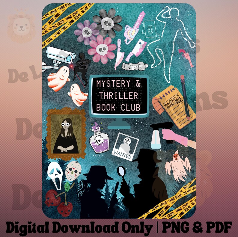 Kindle Insert Printable Design Mystery Thriller Cute Funny Books ...