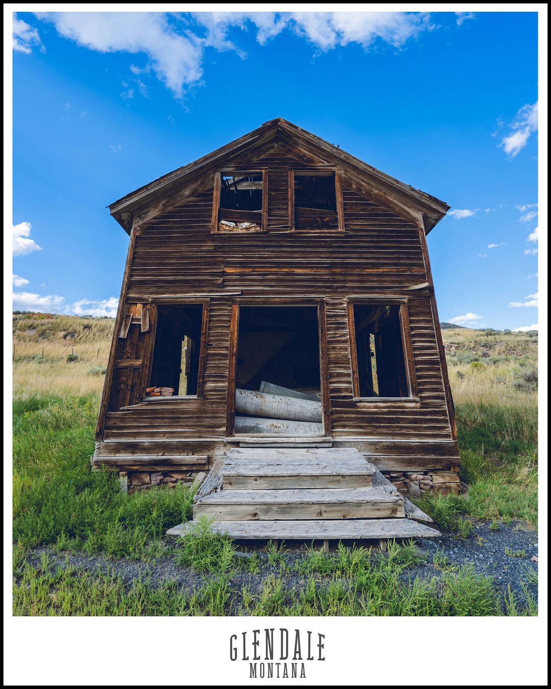 Glendale Old West Ghost Town Print Montana - Etsy