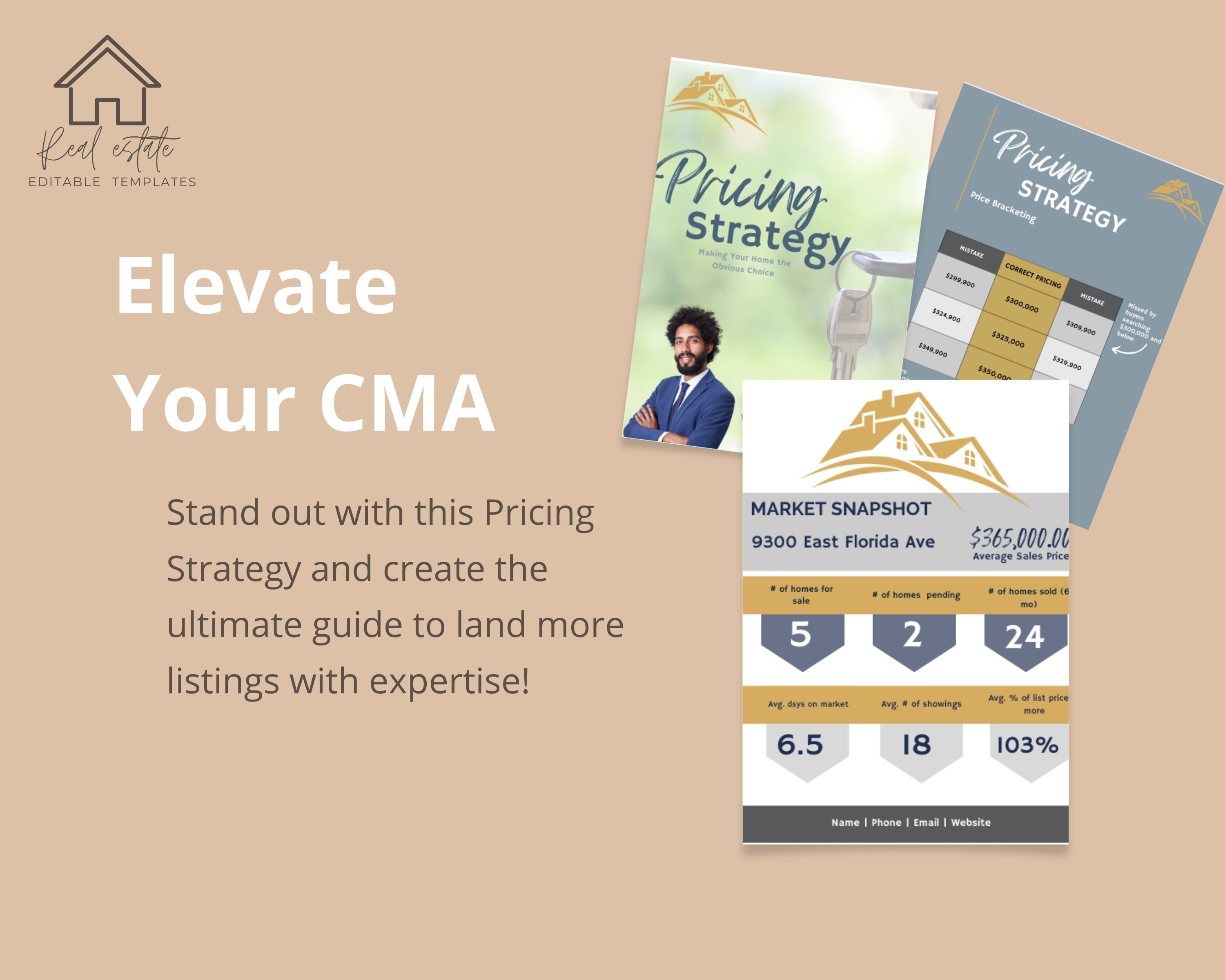 Exclusive Real Estate CMA Pricing Strategy & Bonus Social Media Posts ...