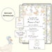 Nursery Rhyme 1st Birthday Invitation - Blue - Mother Goose - Digital ...