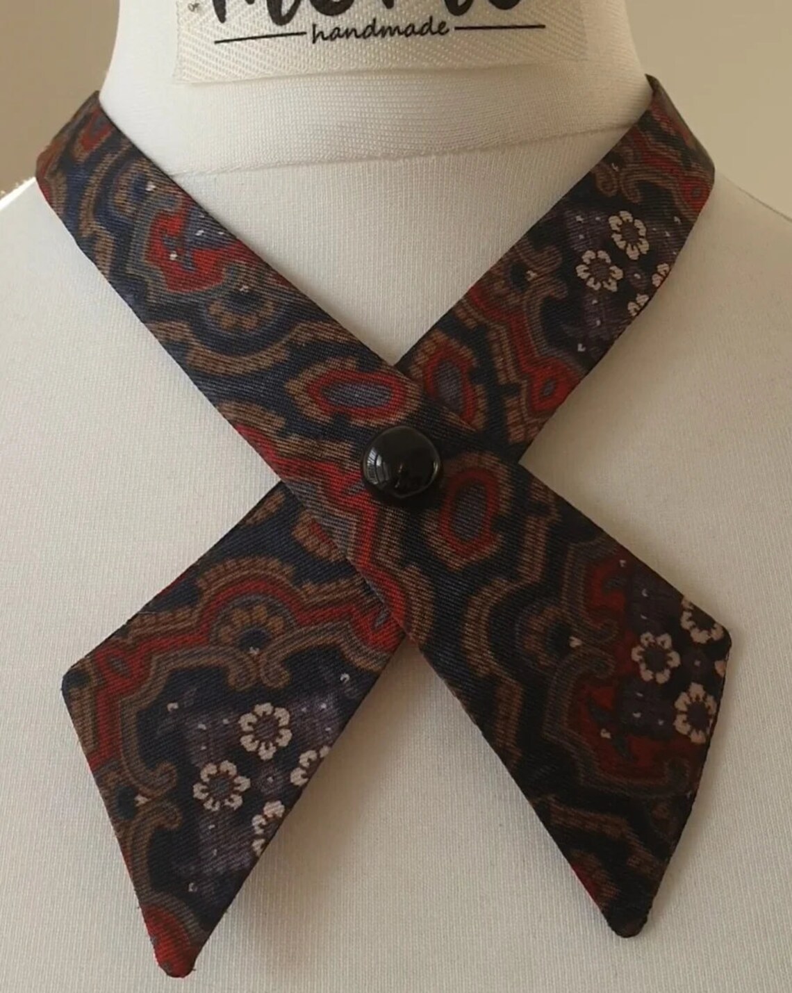 Crossover Continental Tie, Upcycled 70s, Quirky Gift, One of a Kind ...