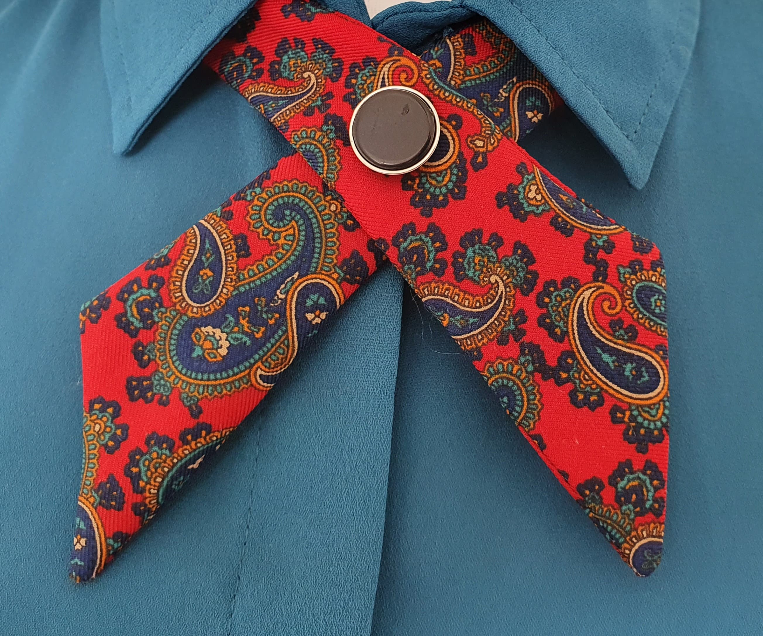 Crossover Continental Tie, Upcycled 70s, Quirky Gift, One of a Kind ...