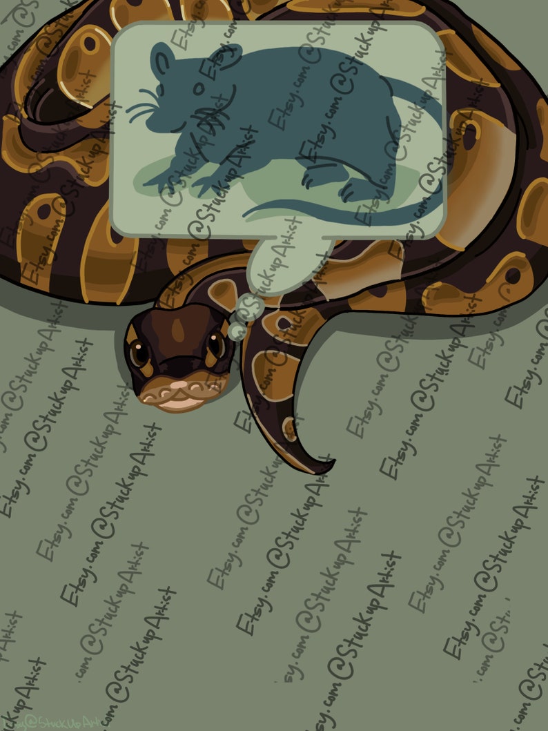 Digital Ball Python Tablet Background- Cute Phone Wall Paper- Snake ...
