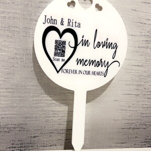 QR Code Grave Markers - Etsy
