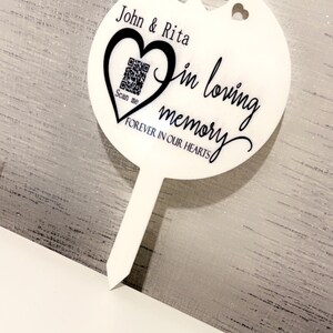 QR Code Grave Markers - Etsy