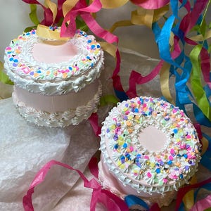 Handmade & Hand Decorated Fake Cake Box. Perfect Gift Box for Birthdays ...