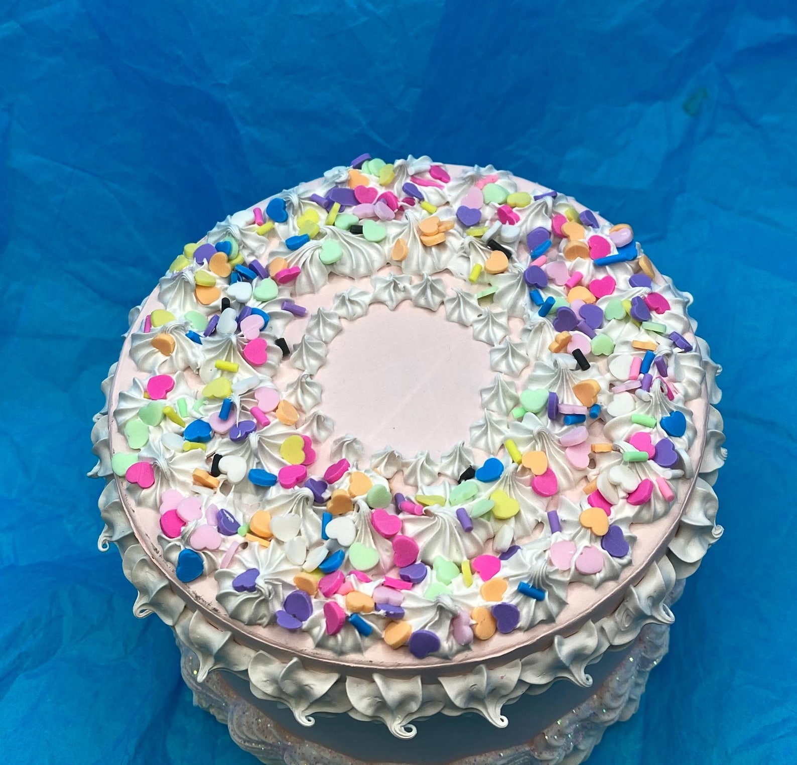 Handmade & Hand Decorated Fake Cake Box. Perfect Gift Box for Birthdays ...
