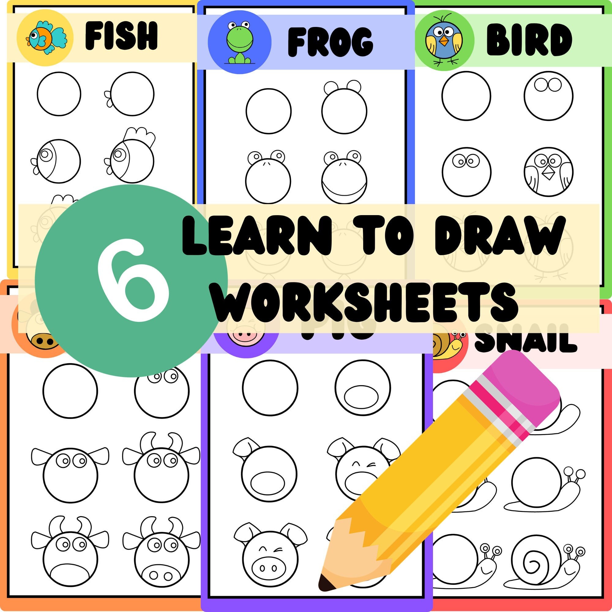 Learn to Draw|kids Activity|art for Kids Hub| - Etsy