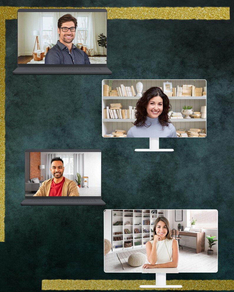 Virtual Background| 10 Zoom Backgrounds |home Office| Virtual Backdrop ...