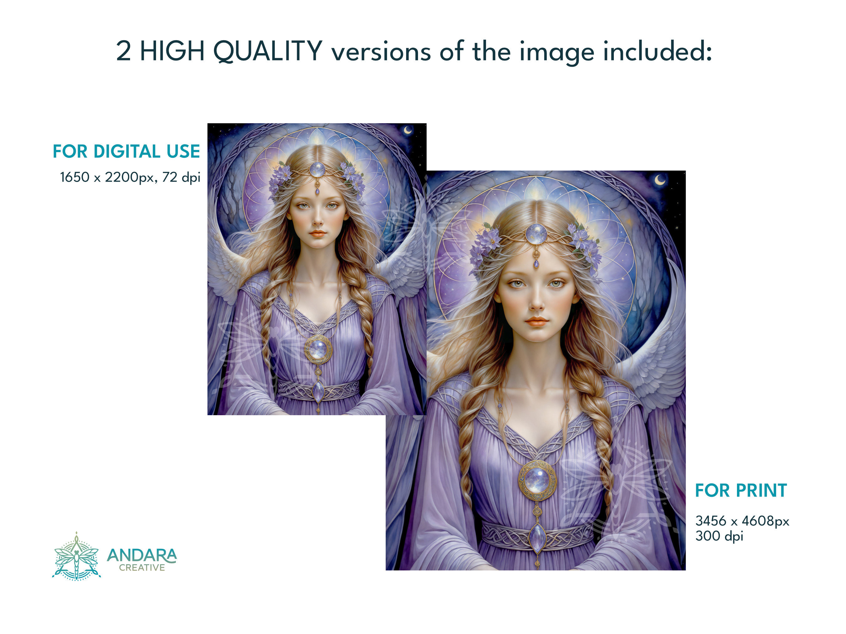 Angel Stock Image Angelic Artwork Mystical Art High - Etsy