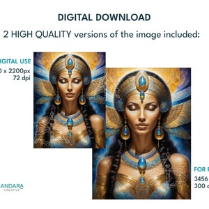 Ancient Egyptian Oracle Digital Graphic, High Resolution Printable ...