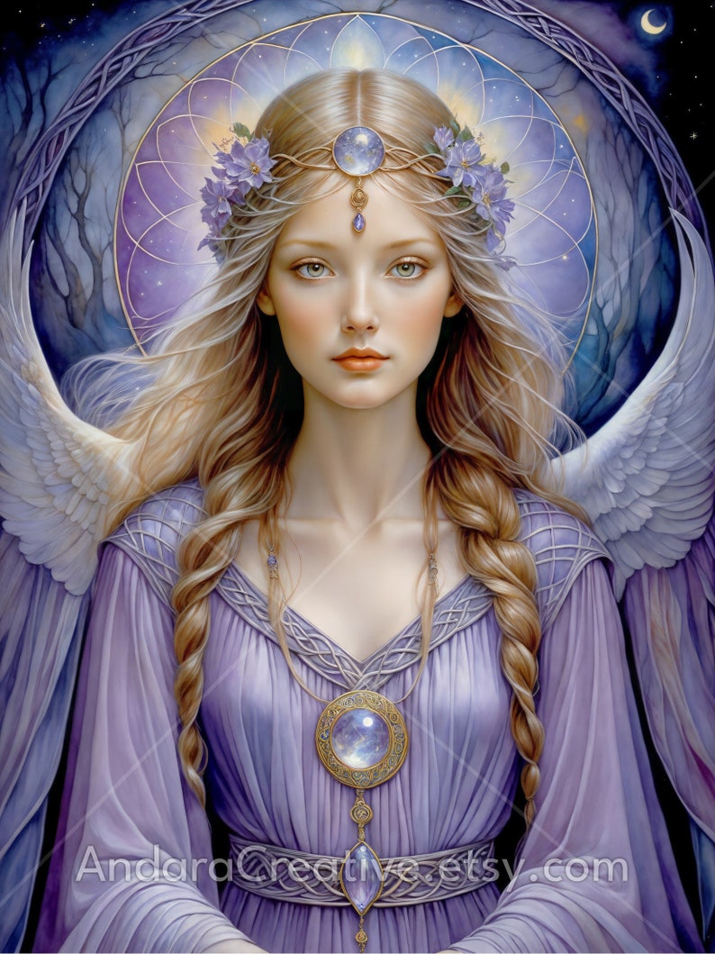 Angel Stock Image, Angelic Artwork, Mystical Art, High Resolution, AI ...