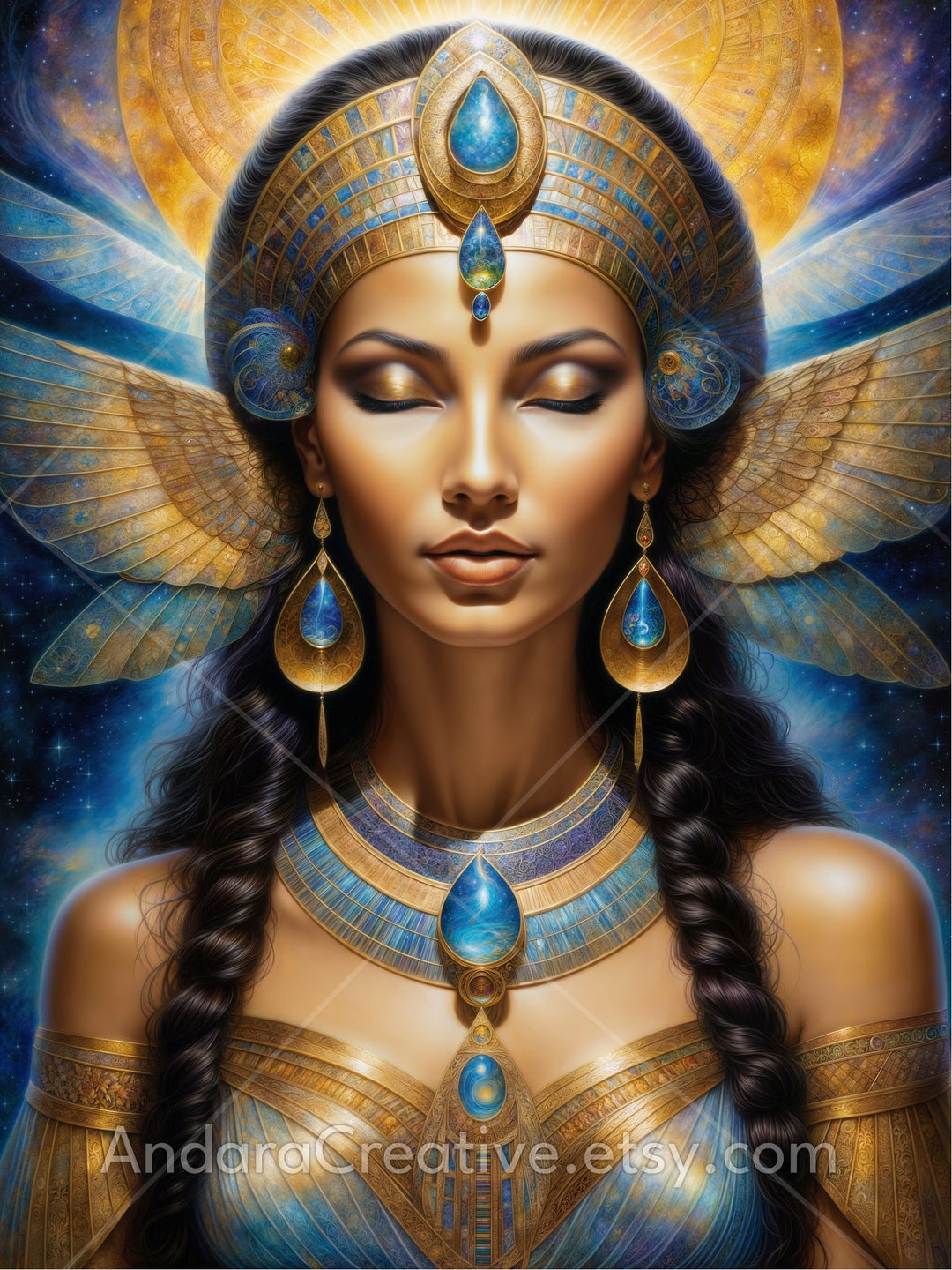 Ancient Egyptian Oracle Digital Graphic, High Resolution Printable ...