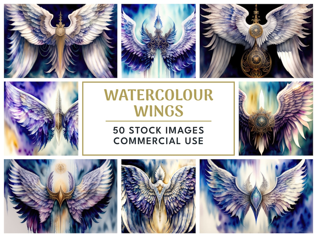 Angel Wings Clip Art, Angelic Stock Images, Guardian Angel Artwork ...