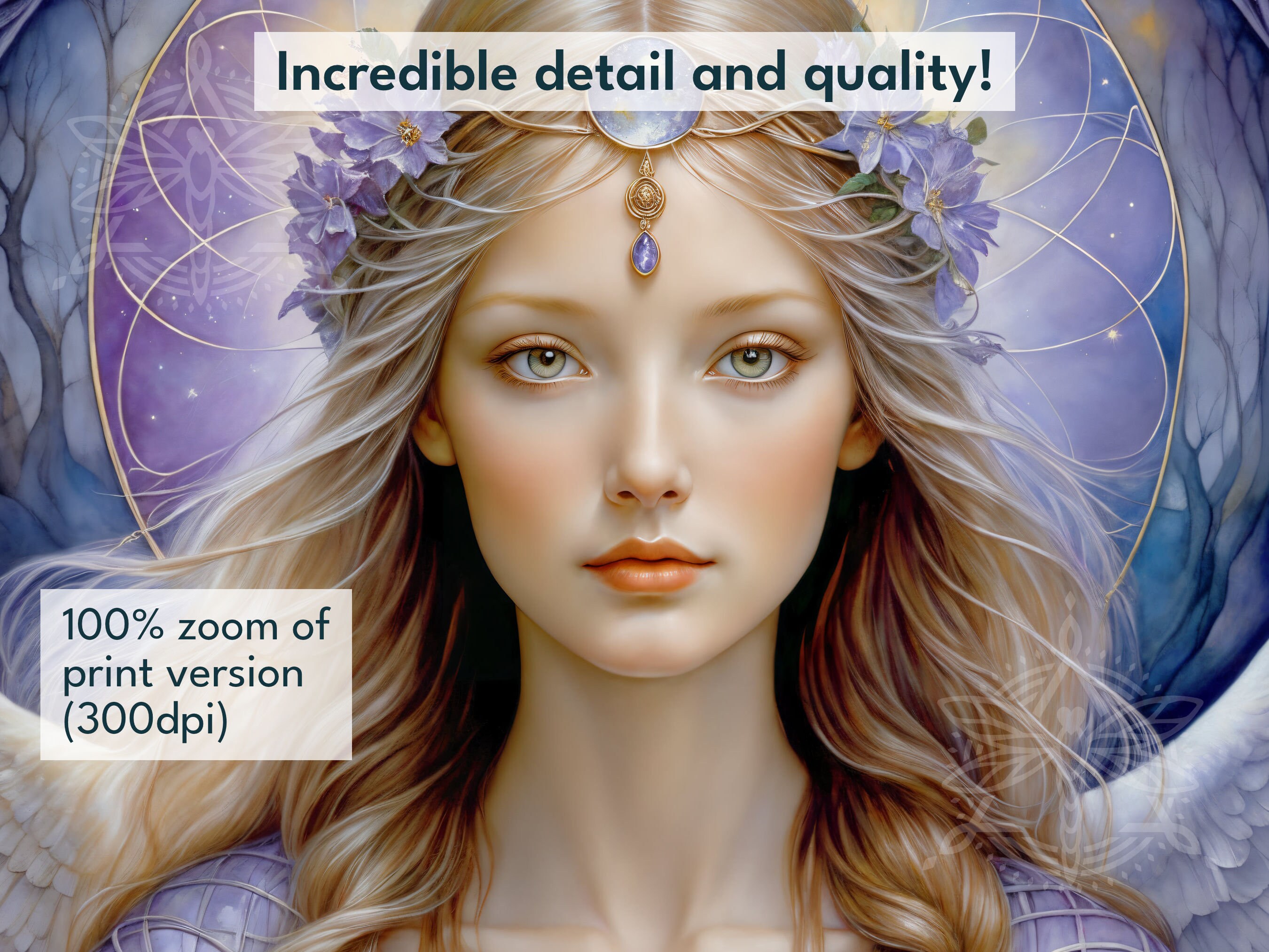 Angel Stock Image, Angelic Artwork, Mystical Art, High Resolution, AI ...