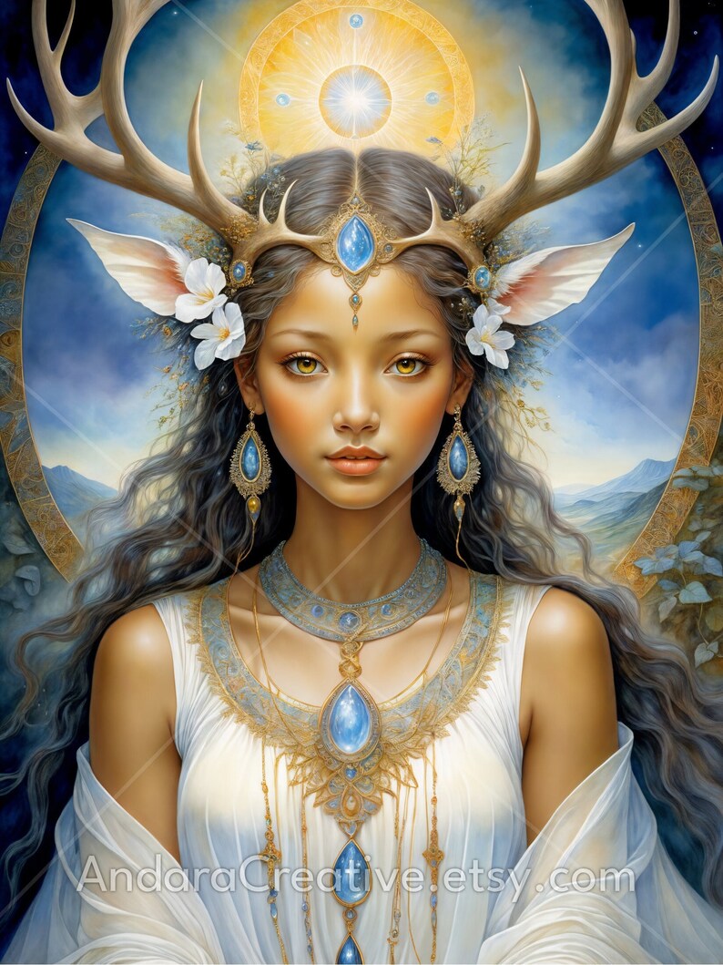 Mythical Woman Stock Image, HD Fantasy Wallpaper, Magical Pagan Artwork ...