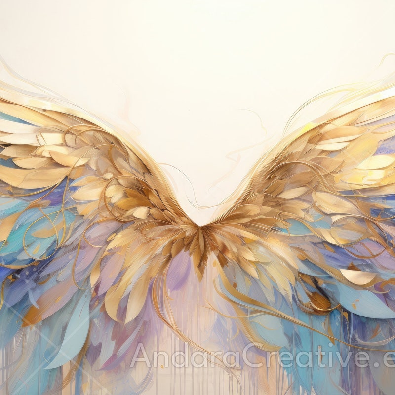Abstract Angel Art - Etsy