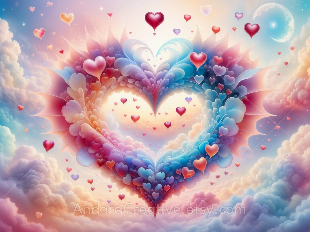 Enchanted Loveheart Bg, Love-themed Stock Image, Valentine’s ...