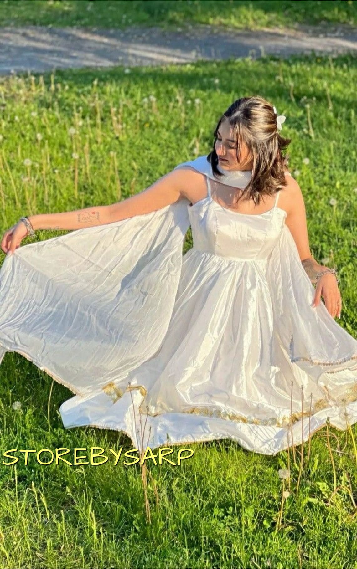 White Frock Dress for Weddings and Parties/ Indian Dresses / Western ...