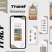 Travel Itinerary Italy Template Travel Planner Canva Digital Vacation ...