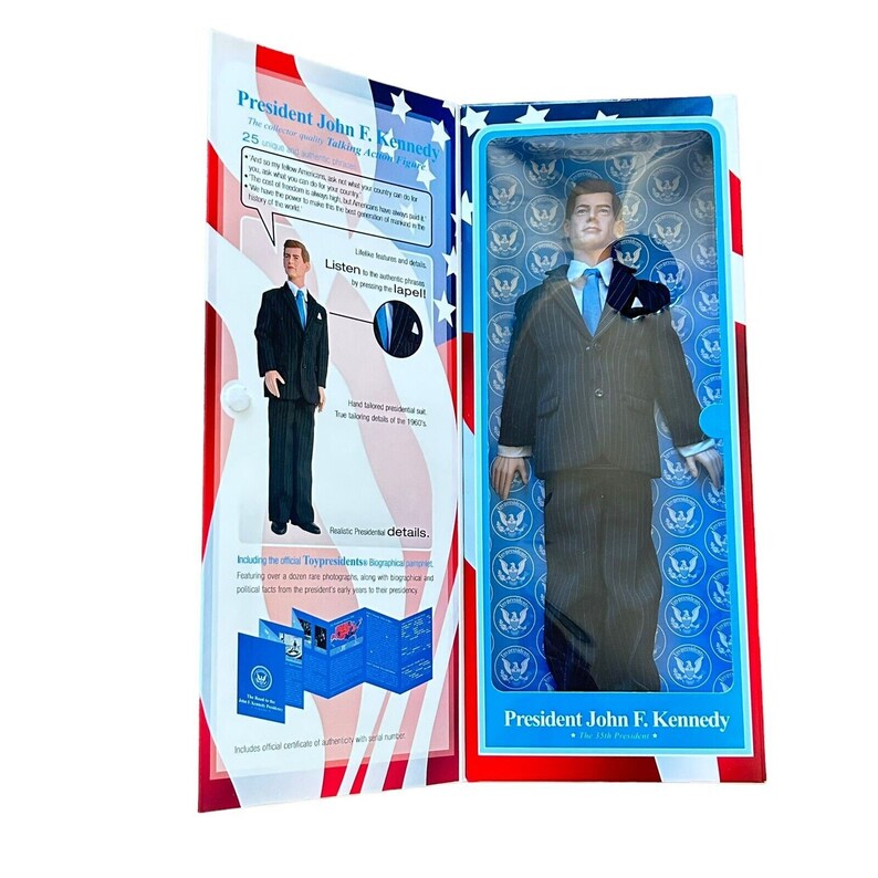 John F. Kennedy Toy Presidents Talking Action Figure 2003 Limited ...