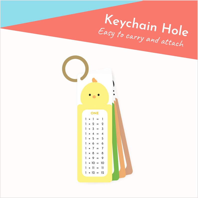 Multiplication Bookmarks Printable | Times Tables 1–12 | Cute Animal ...